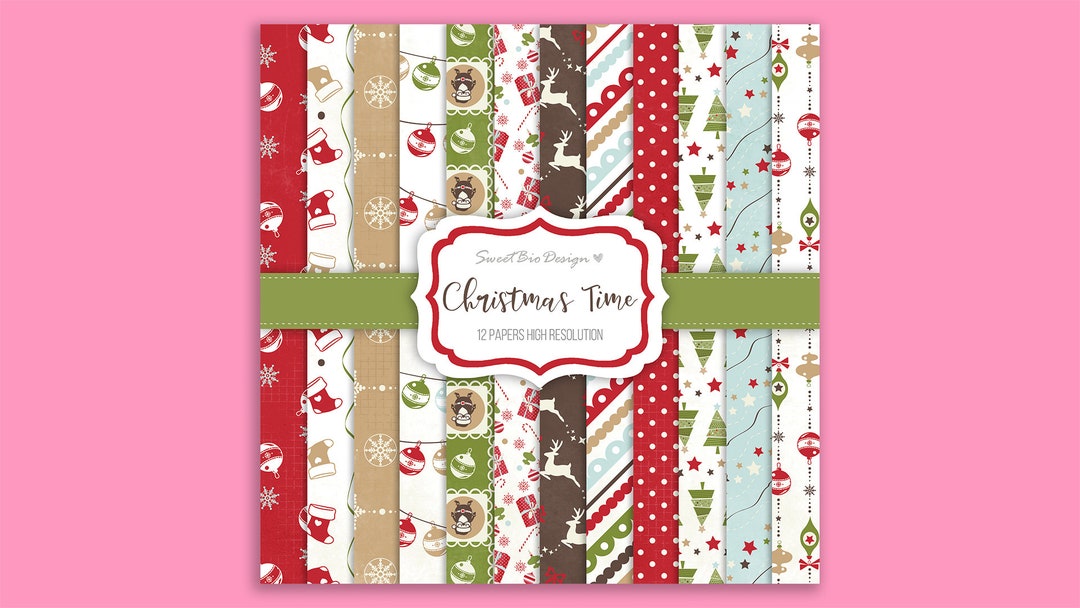 Set of 12 DIGITAL Christmas Time Images - Etsy UK
