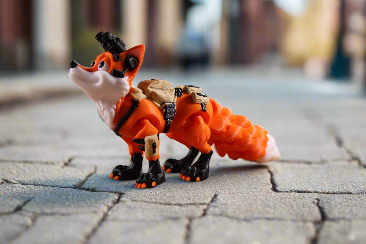 3D Printed Articulating Spec Ops Fox – Flexible Tactical Fidget Toy and ...