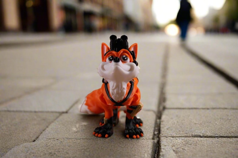 3D Printed Articulating Spec Ops Fox – Flexible Tactical Fidget Toy and ...