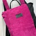Upcycled Purple Leather Backpack - Etsy