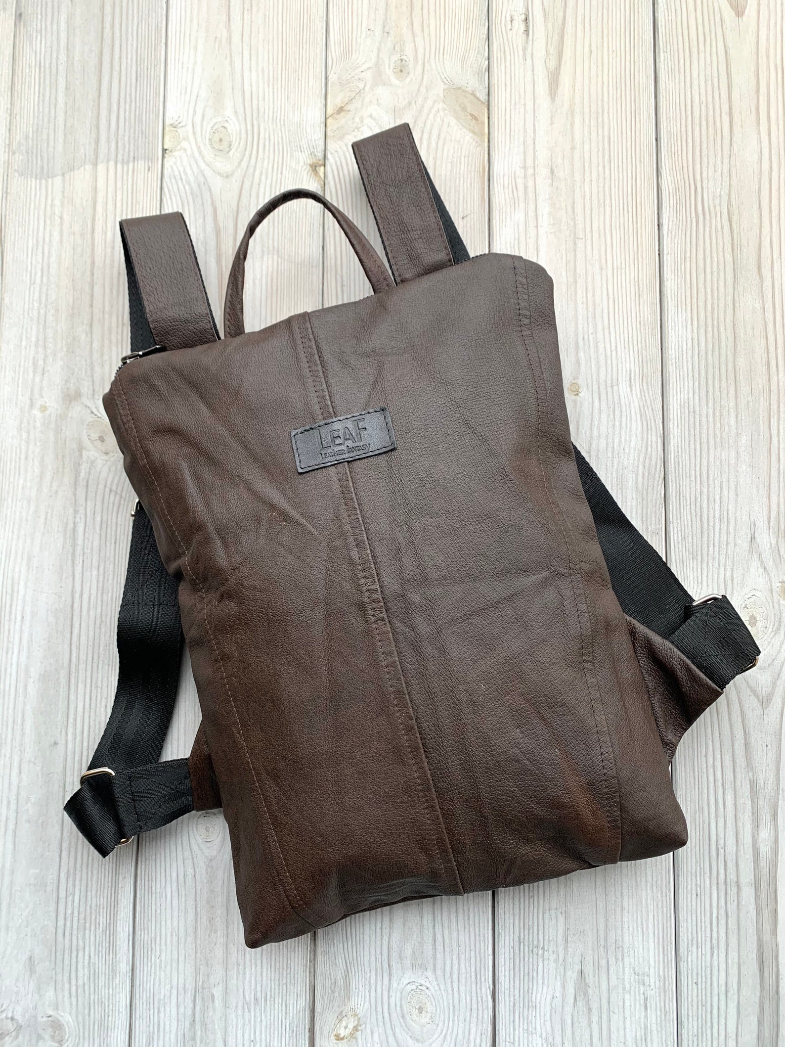 Upcycled Backpack Recycled Backpack Jacket Backpack Leather - Etsy