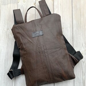 Upcycled Backpack Recycled Backpack Jacket Backpack Leather - Etsy