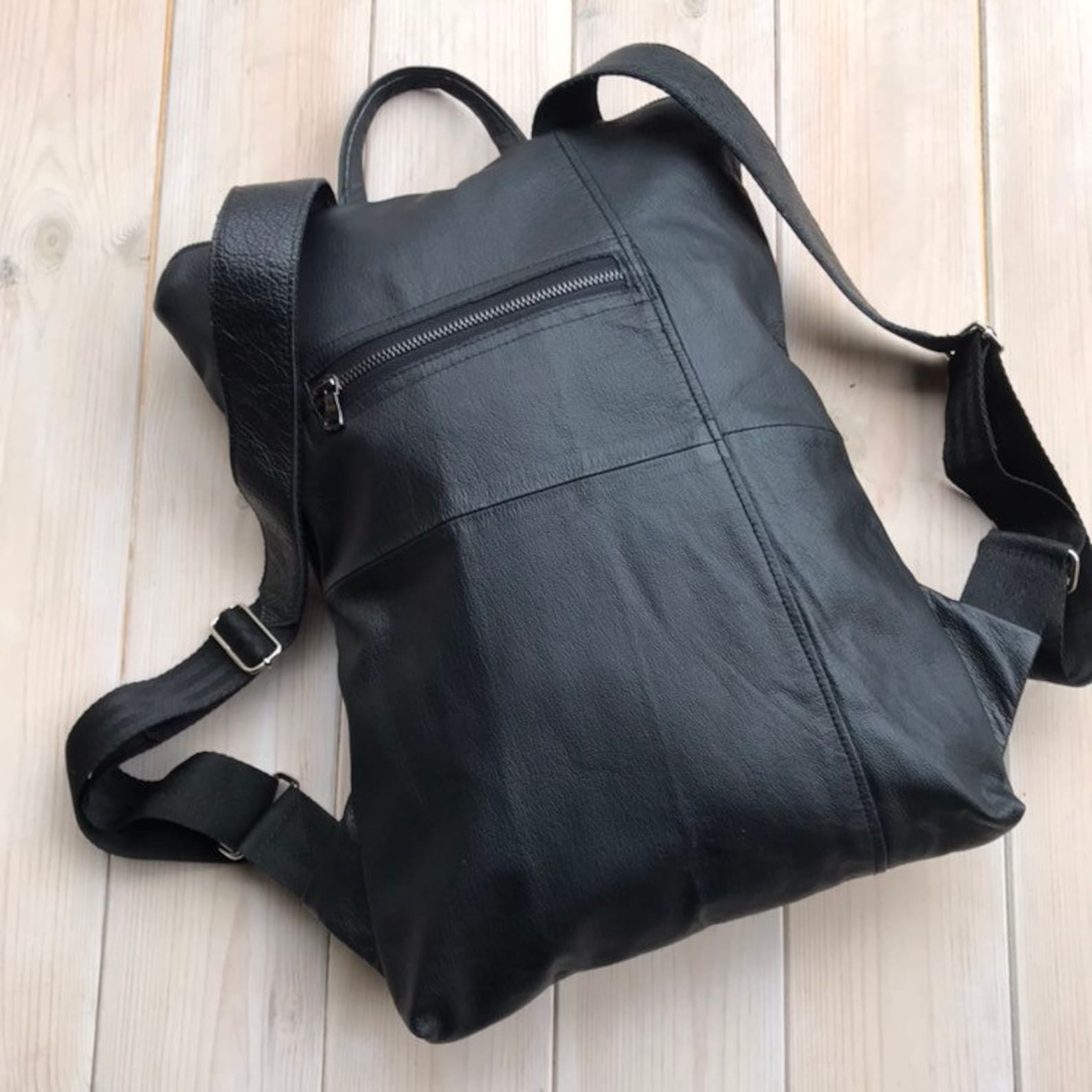 Leather Backpack Women Backpack Purse Leather Rucksack | Etsy