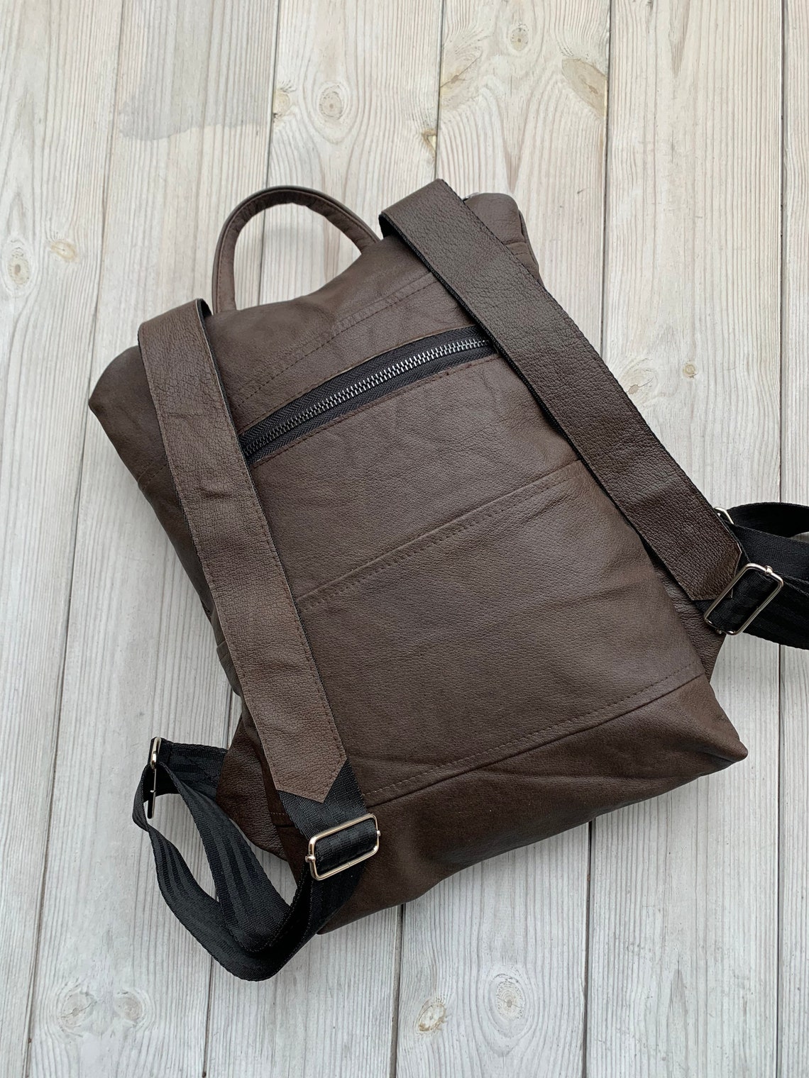 Upcycled Backpack Recycled Backpack Jacket Backpack Leather - Etsy