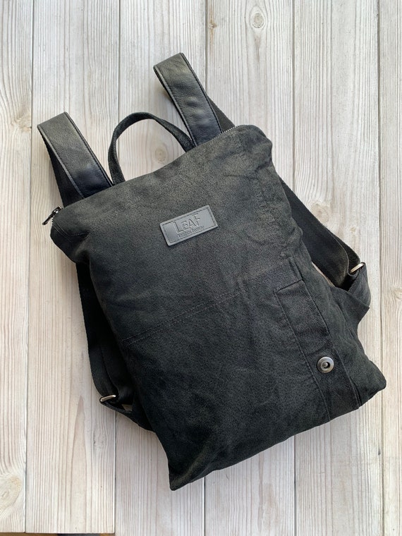 Upcycled Backpack Upcycled Leather Bag Travel Bag Steampunk - Etsy