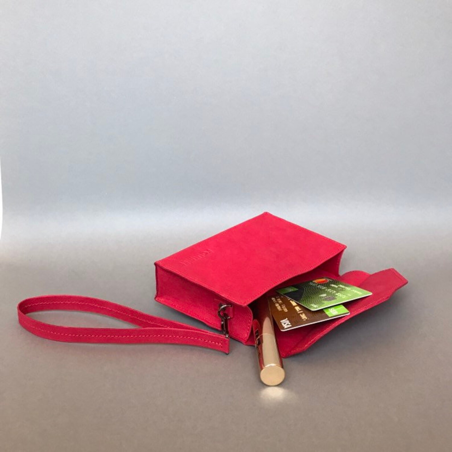 Vegan Leather Purse Small Red Purse Red Clutch Bag Shoulder - Etsy