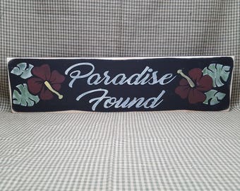 Paradise Found Sign - Etsy