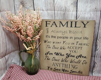 Family Blood Sign - Etsy