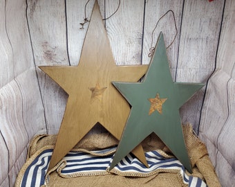 Primitive Wood Star - Etsy