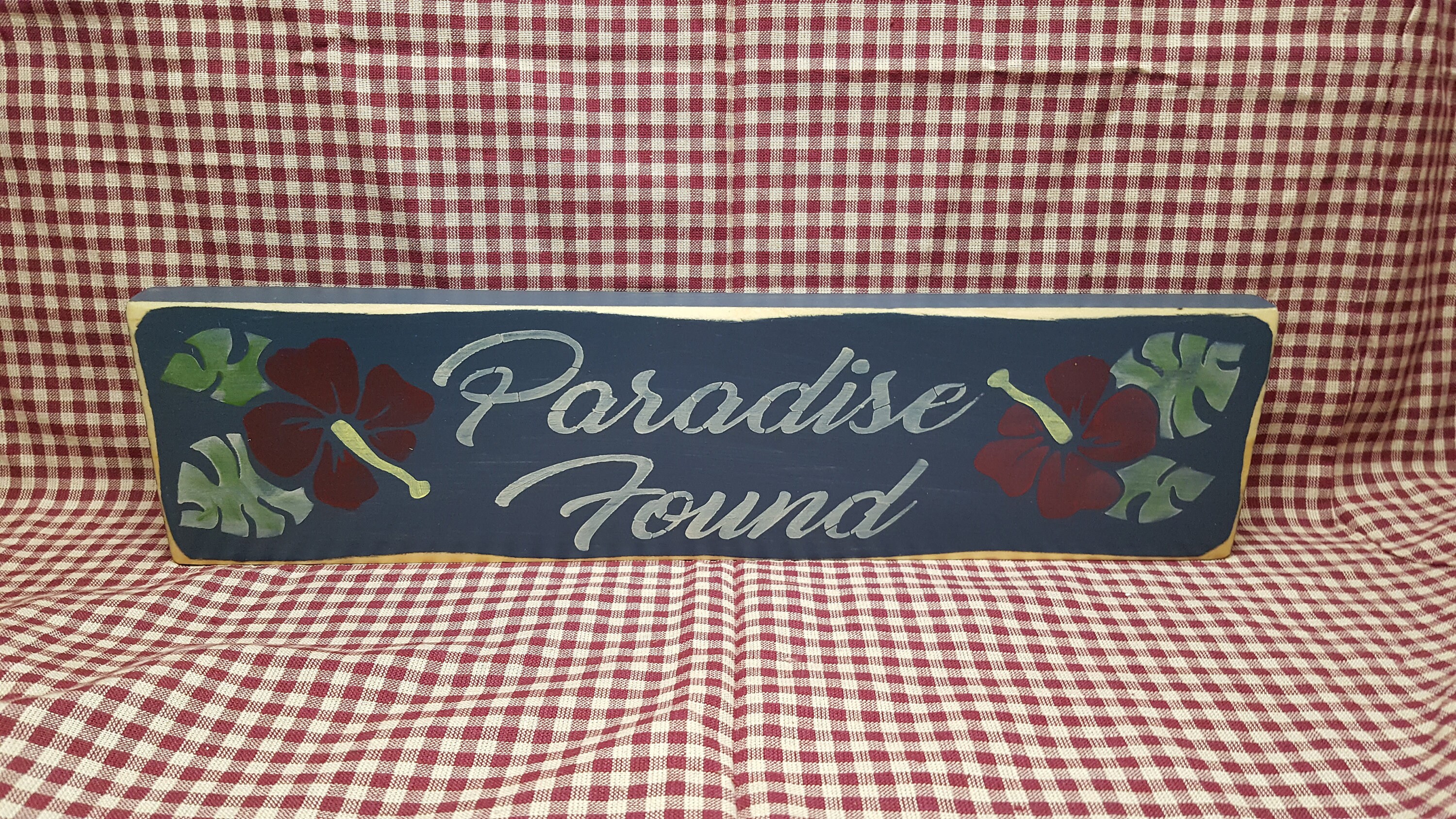 Paradise Found Pool Sign Hibiscus Summer Warm Home Decor | Etsy