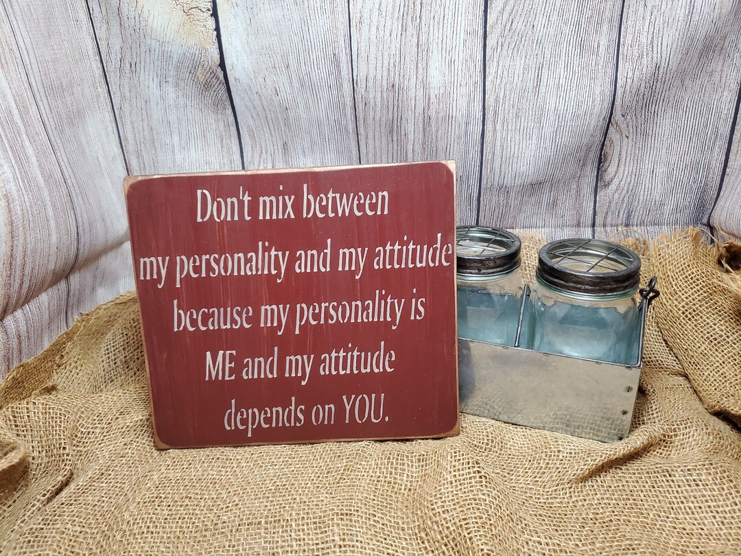 Rustic Office Sign: Funny Coworker Gift, Attitude Quote - Etsy