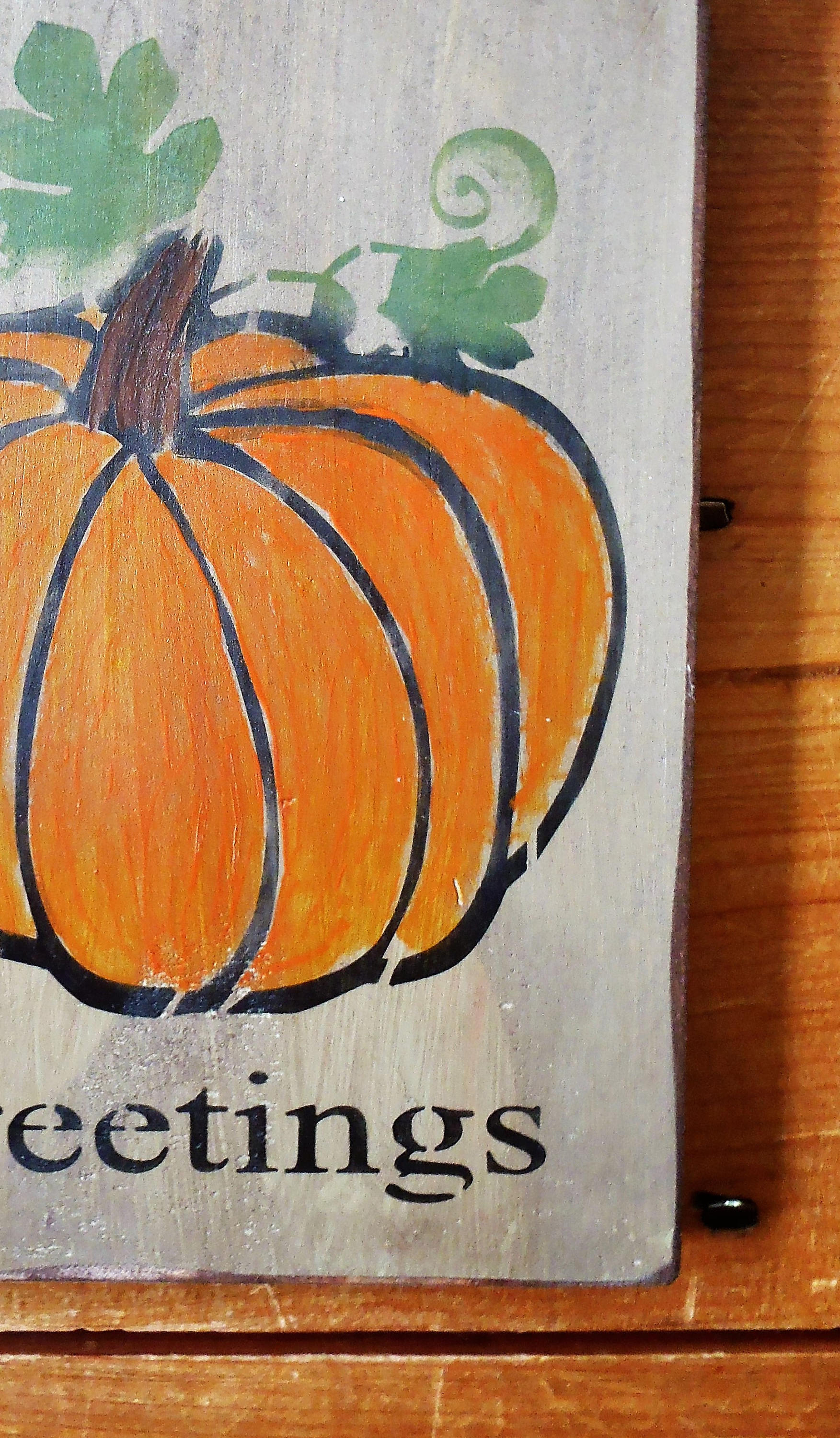 Autumn Greetings Fall Sign Primitive Sign Country Sign | Etsy