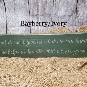 Inspirational Wood Sign: God Helps Us Handle What We Are Given - Etsy