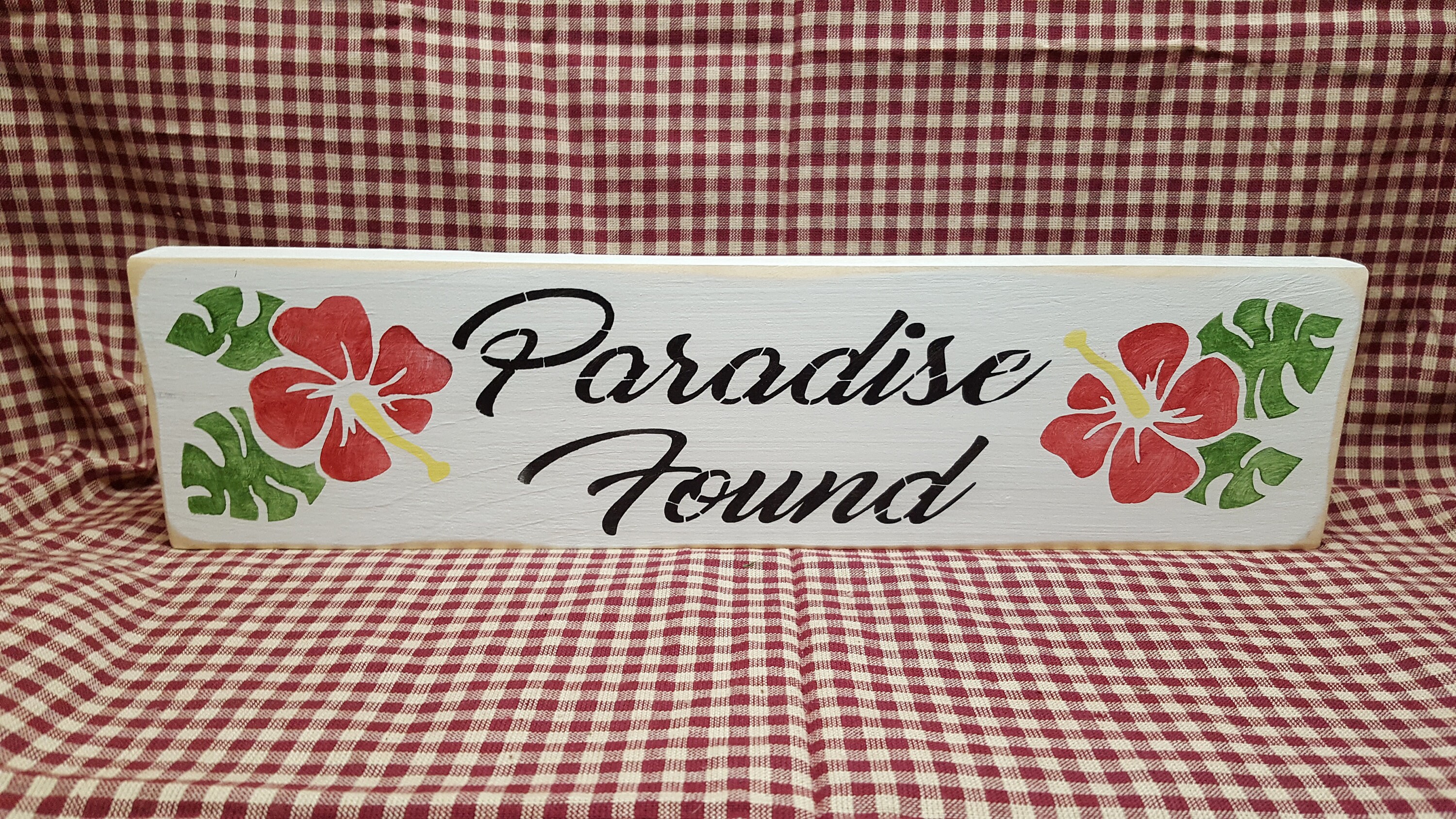 Paradise Found Pool Sign Hibiscus Summer Warm Home Decor | Etsy