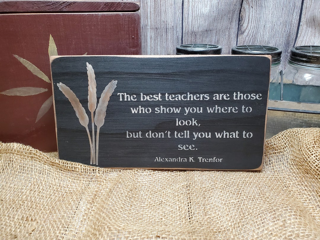 Teacher Appreciation Sign: Distressed Classroom Decor, Inspirational ...