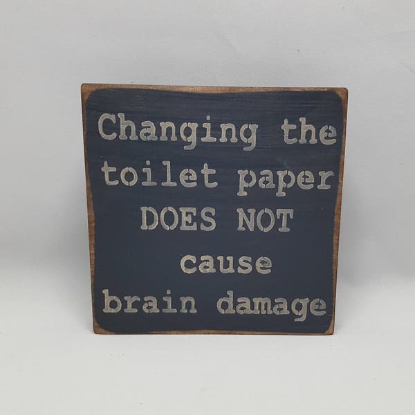 Small Toilet Paper Sign - Etsy