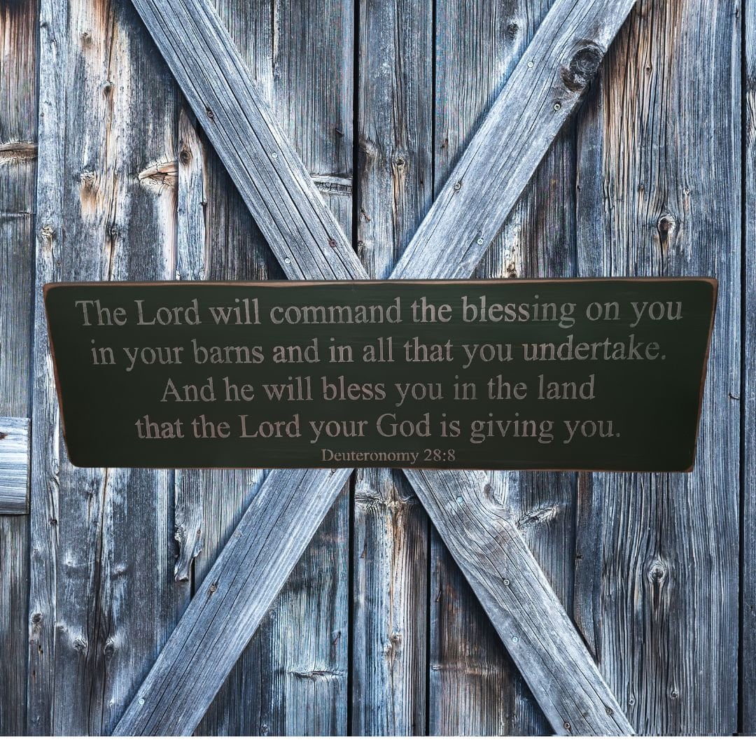 Deuteronomy 28:8, Farm Blessing, Farm Sign, Farm House, Farm Stand ...