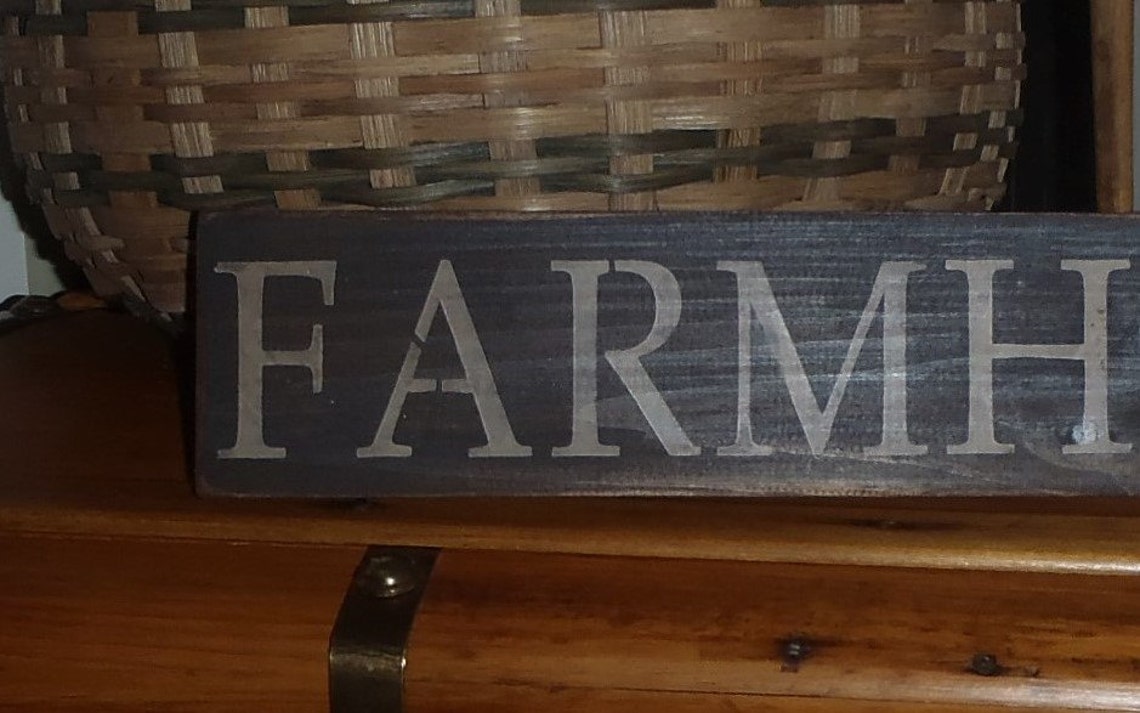 Primitive Sign FARMHOUSE Wood Sign Country Sign Rustic - Etsy