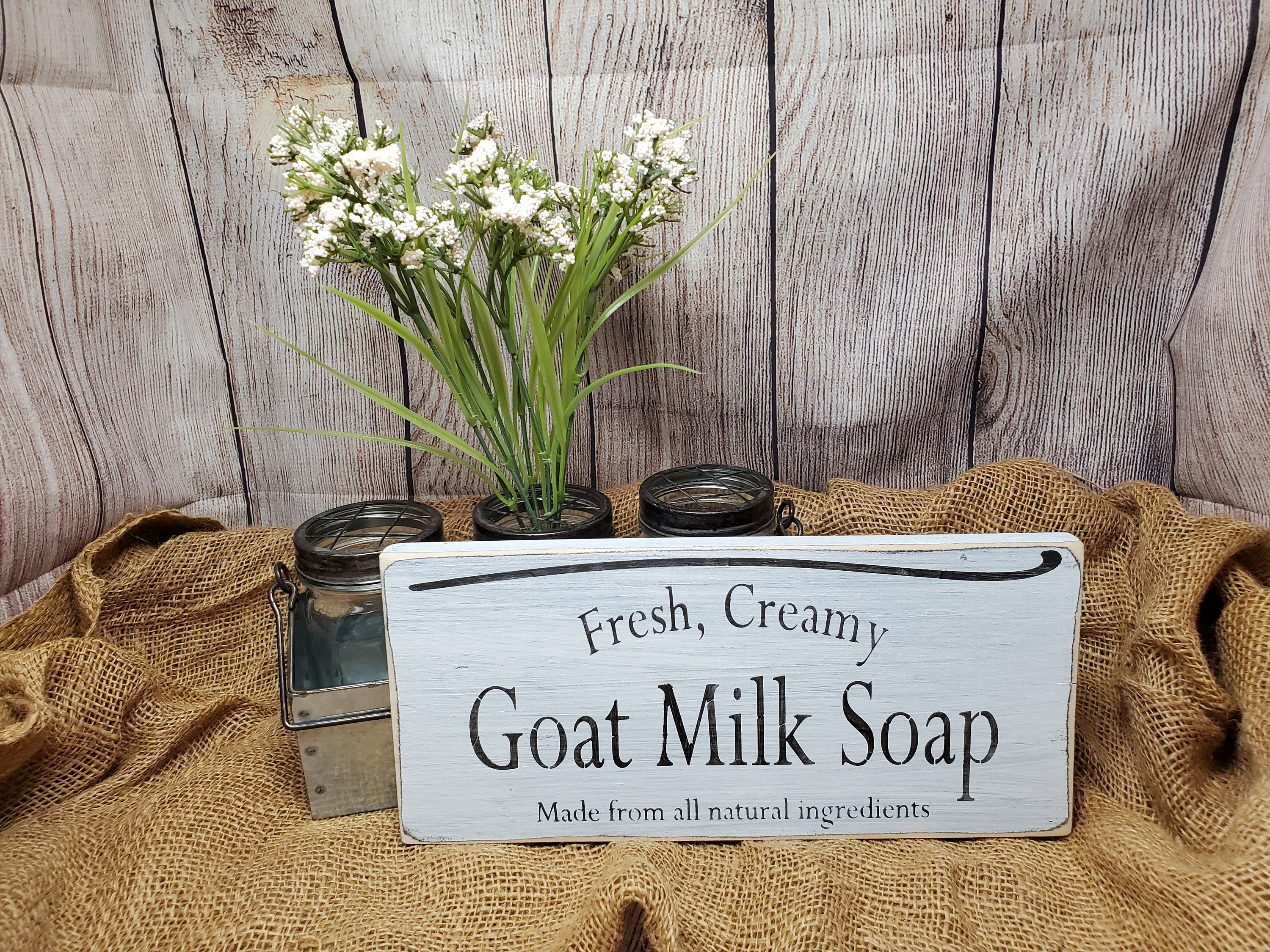 Goat Milk Soap Creamy Goat Milk All Natural Bathroom Sign - Etsy.de