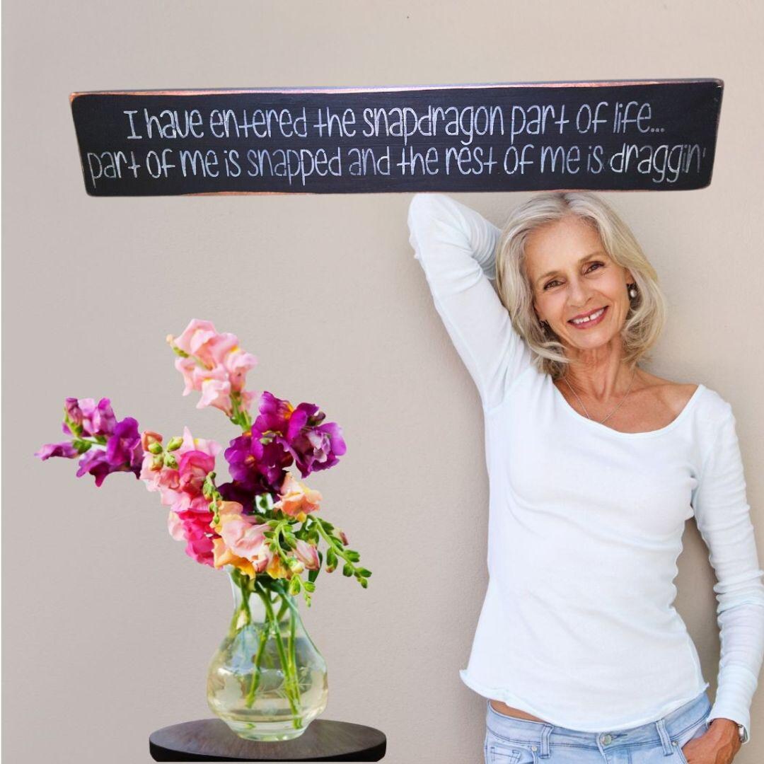 Funny Snapdragon Wood Sign: Rustic Home Decor (20" X 3.5") - Etsy