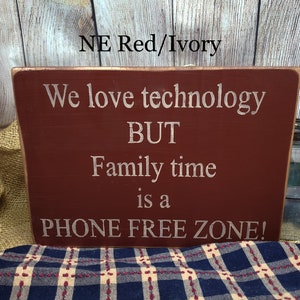 Phone Free Zone Wood Sign: Rustic Family Time Decor - Etsy