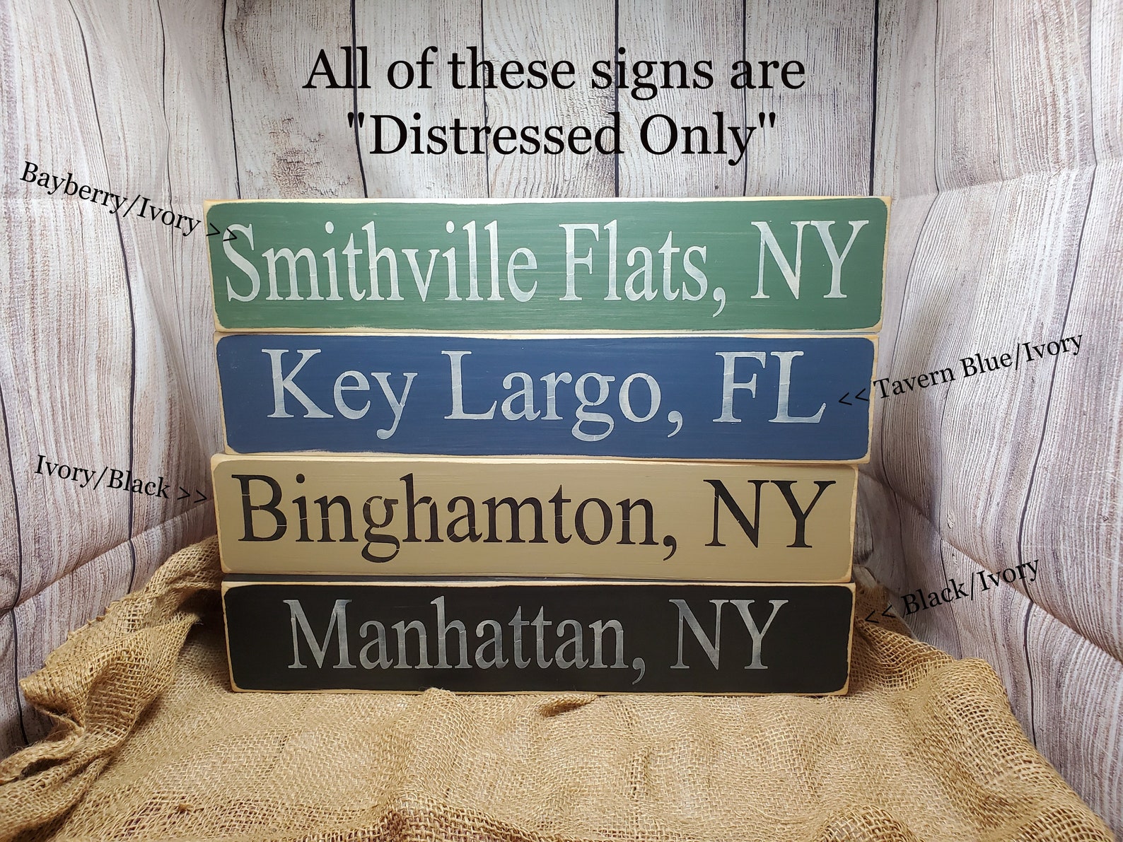 Personalized Town Sign City Sign Custom Town and State Sign | Etsy