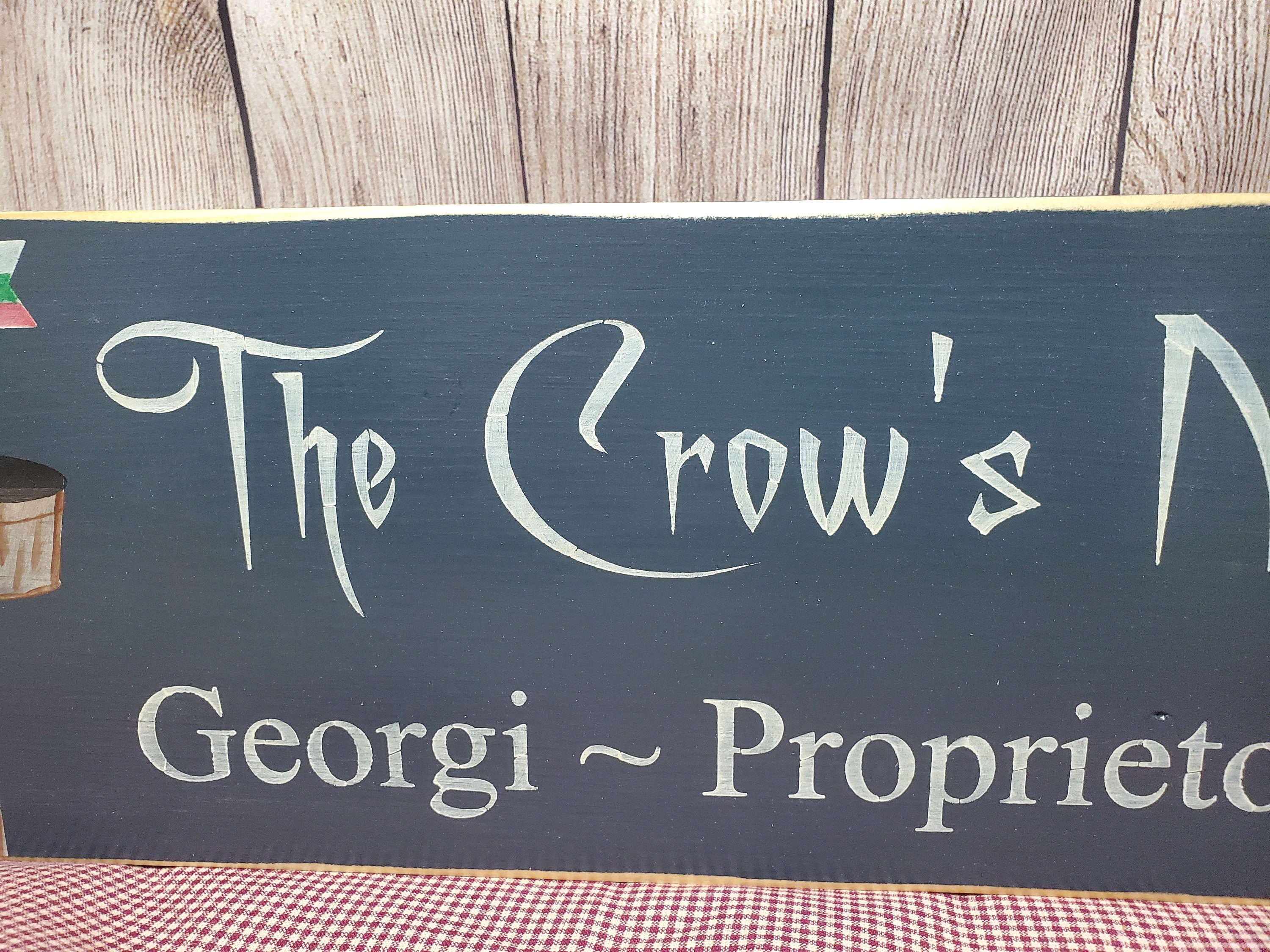 The Crow's Nest Rustic Sign Custom Sign Livestock | Etsy