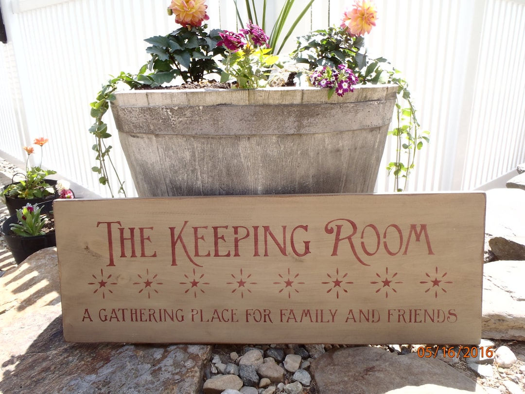 The Keeping Room Sign: Rustic Family Gathering Place Decor - Etsy