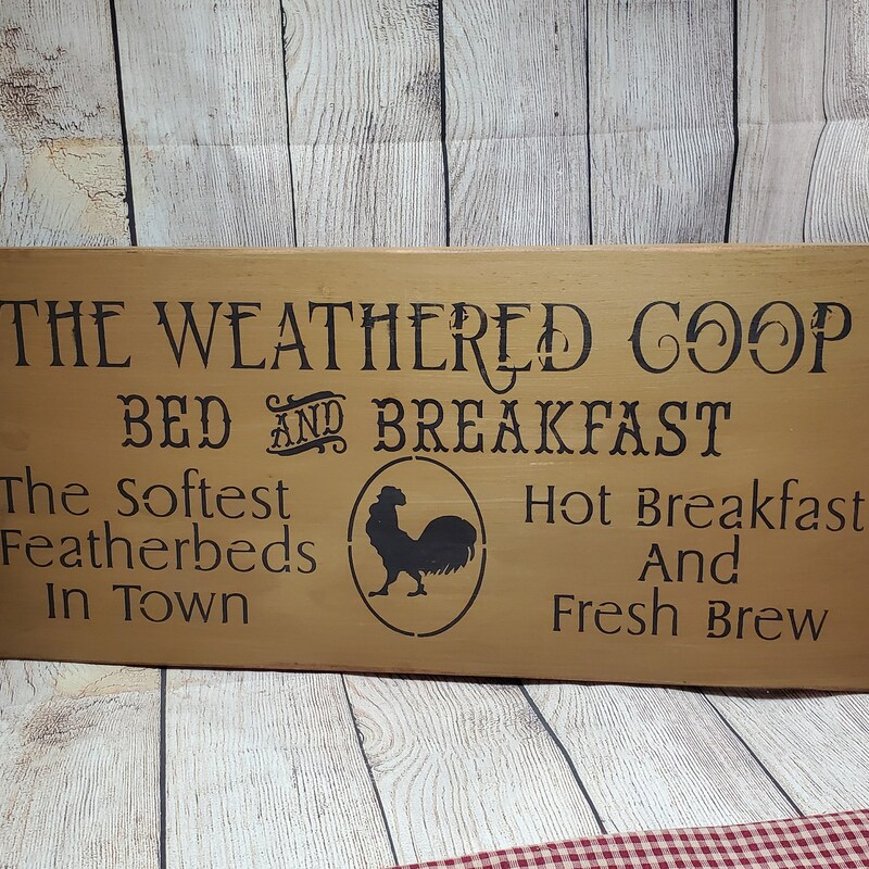 Rooster Bed and Breakfast Sign - Etsy