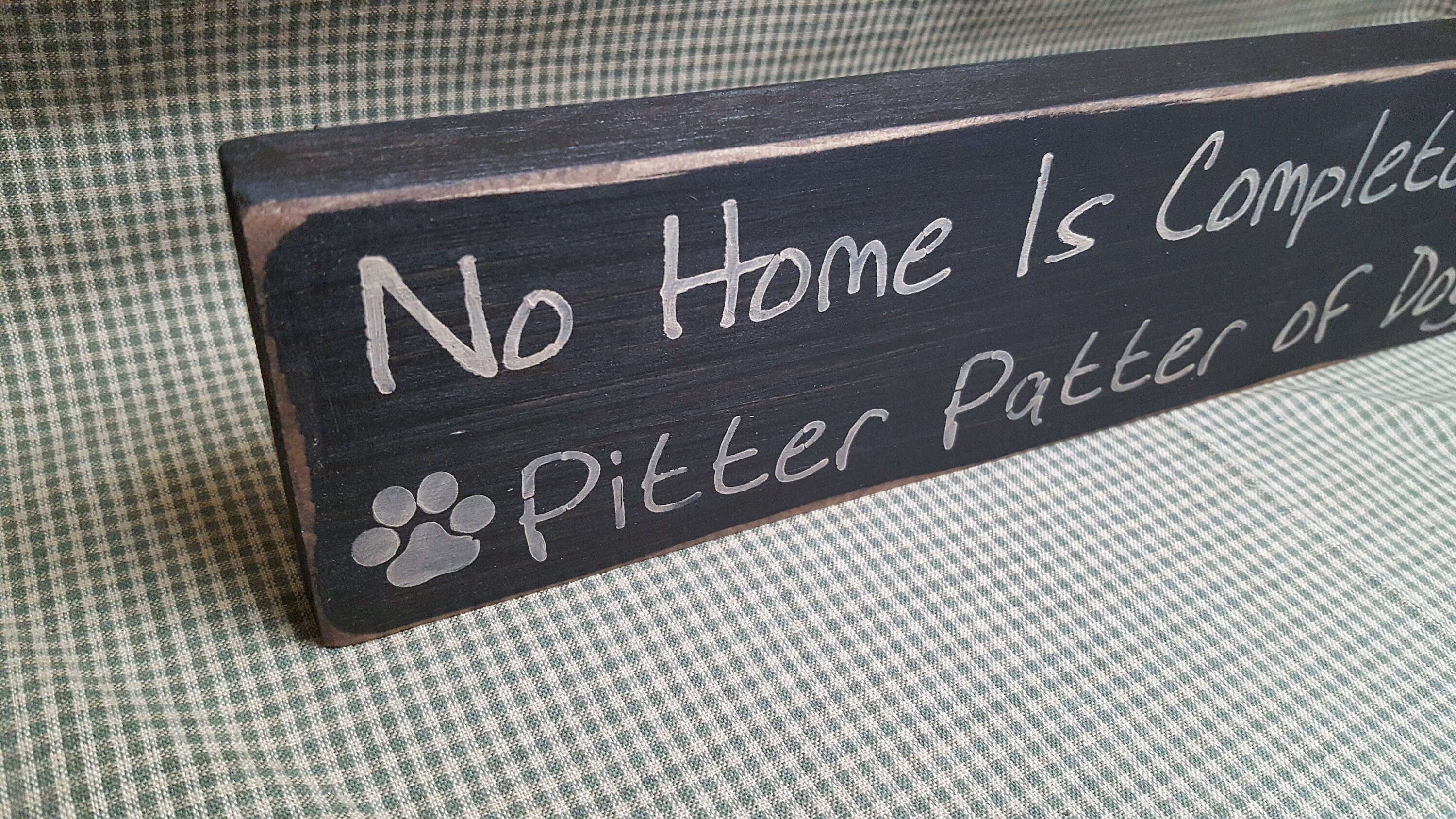 Pitter Patter Doggie Feet Wood Sign - Gift for Dog Lover - Etsy