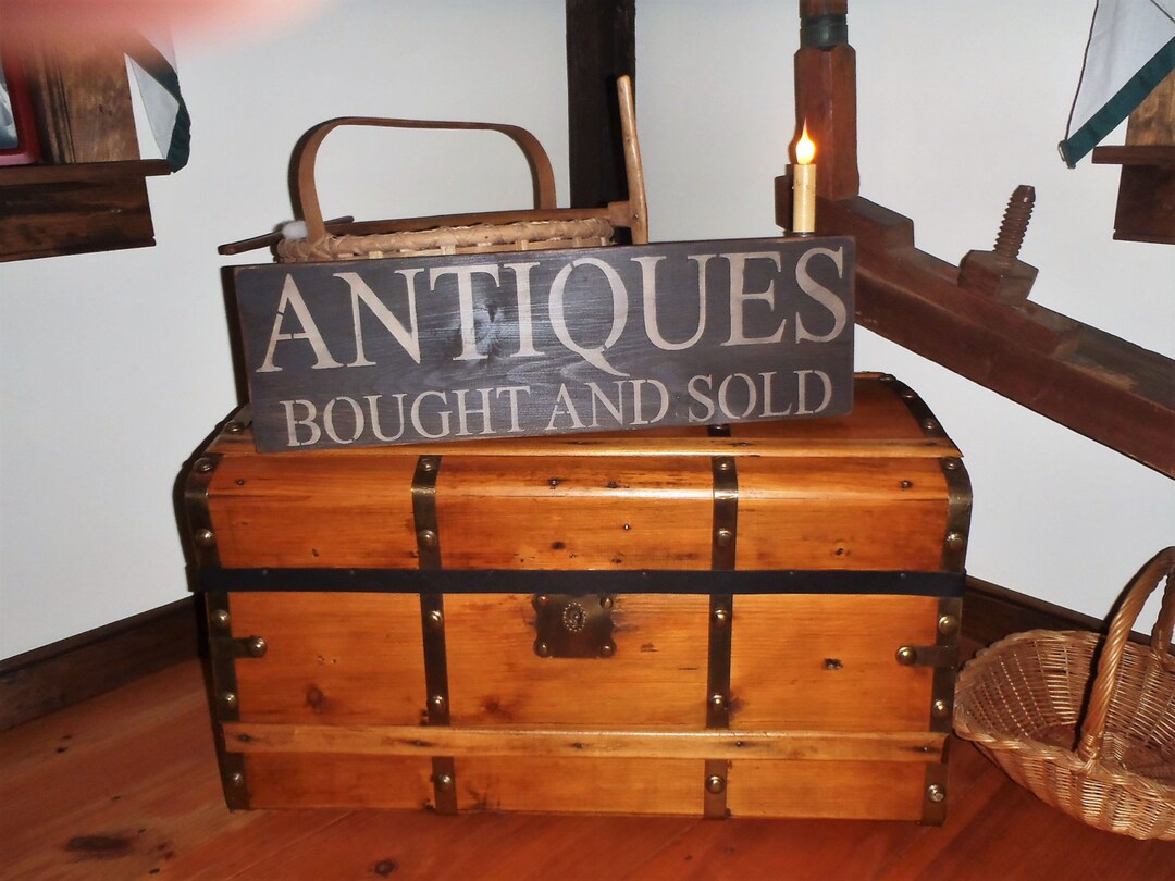 Primitive Sign, ANTIQUES Bought and Sold, Rustic Sign, Country Sign ...