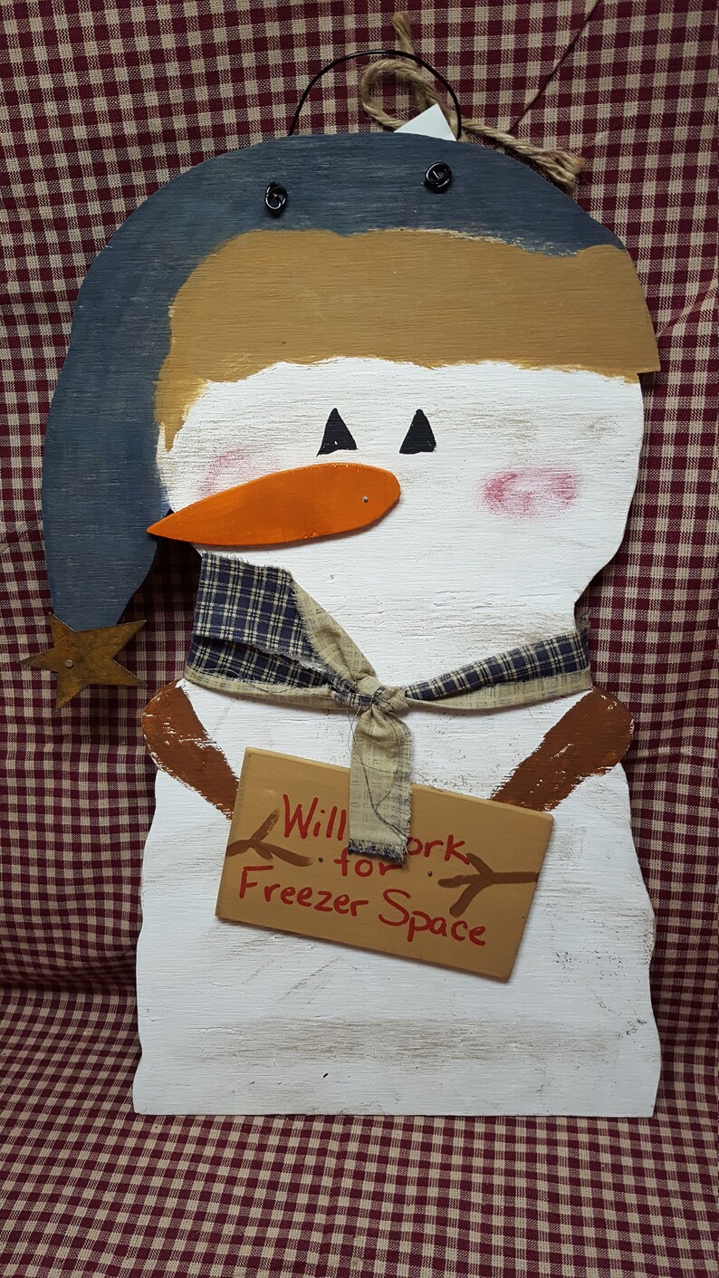 Snowman Freezer Snowman Inventory Reduction Will work for | Etsy