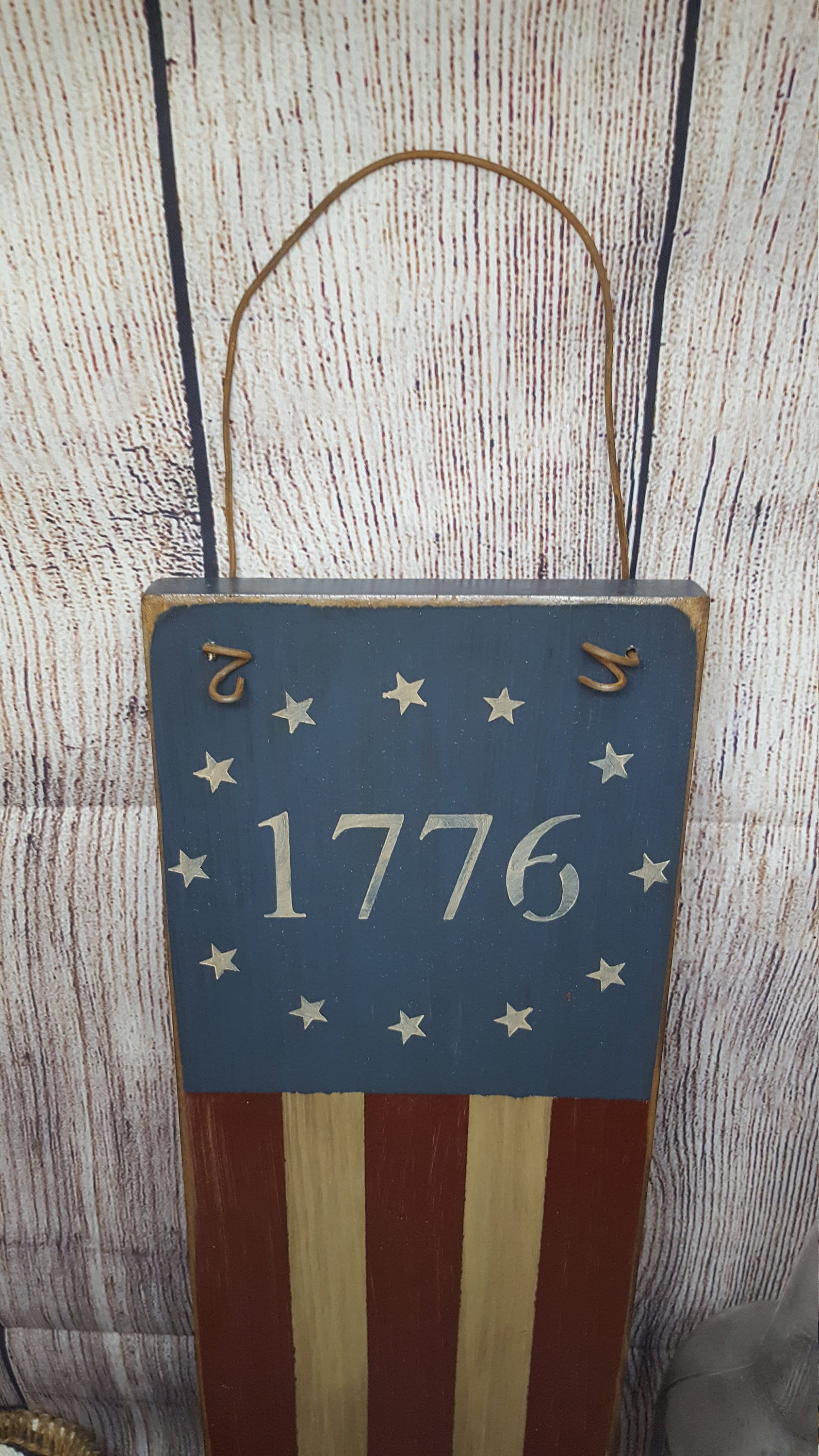 1776 American Flag Wooden Sign - Patriotic Home Decor - Etsy