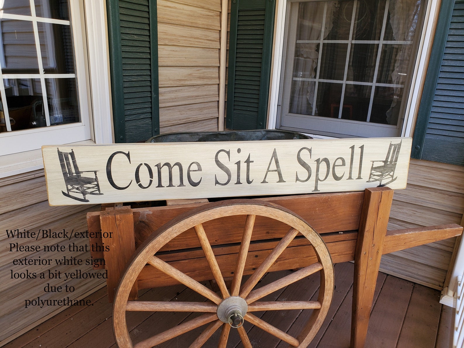Come Sit A Spell Porch Sign Living Room Sign Rocking | Etsy