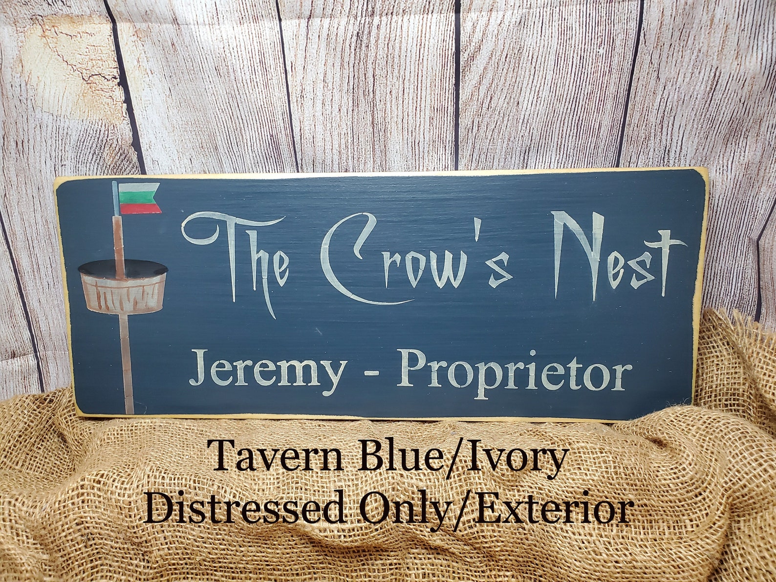 The Crow's Nest Rustic Sign Custom Sign Livestock | Etsy