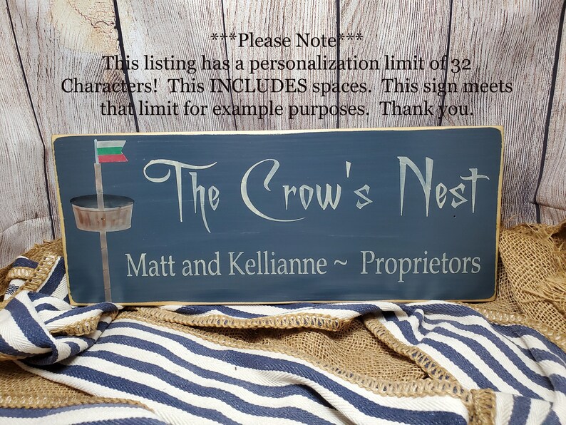 The Crow's Nest Rustic Sign Custom Sign Livestock | Etsy