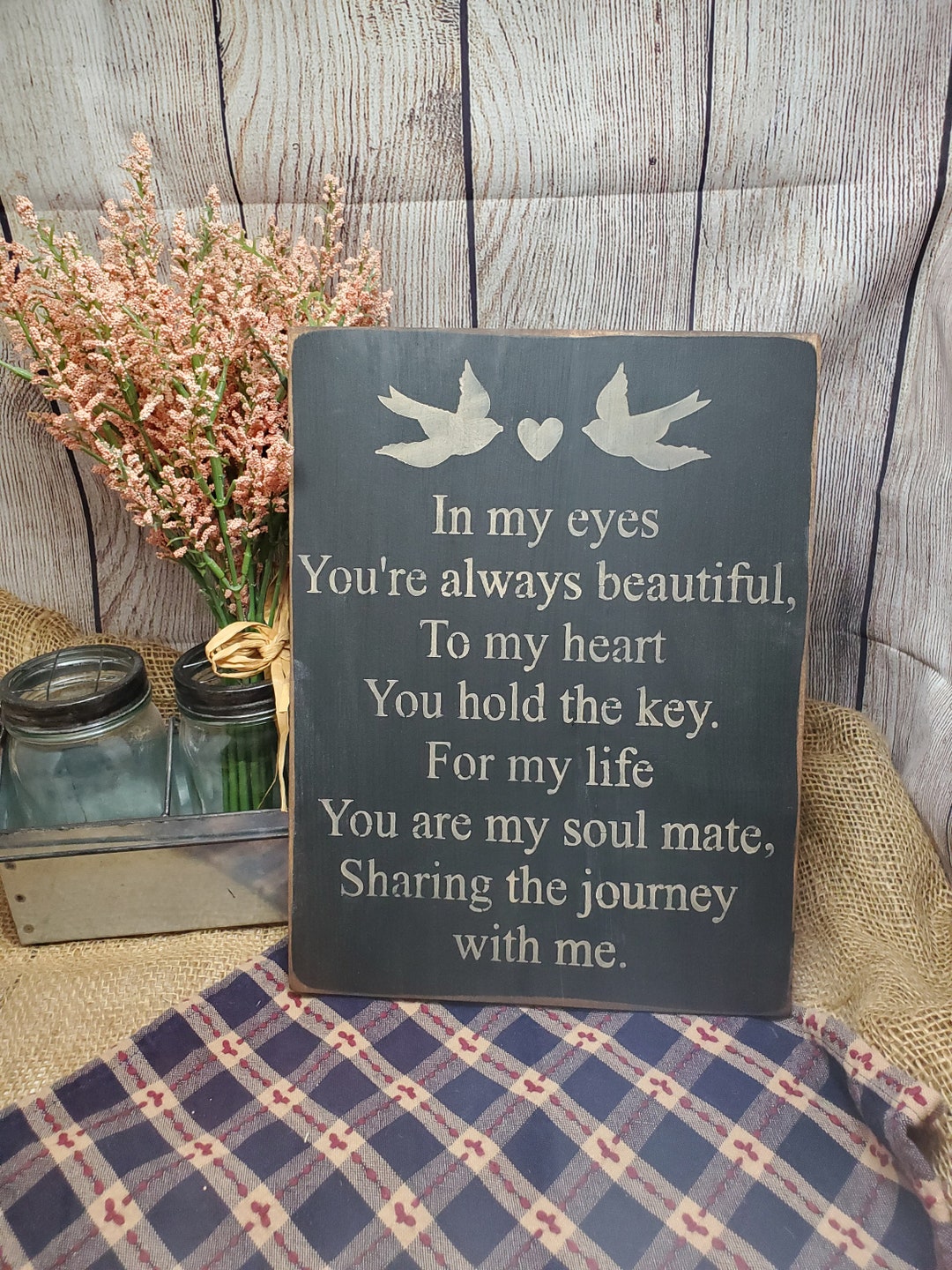 You Are My Soul Mate, INVENTORY REDUCTION ITEM, Anniversary Sign ...