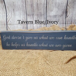 Inspirational Wood Sign: God Helps Us Handle What We Are Given - Etsy