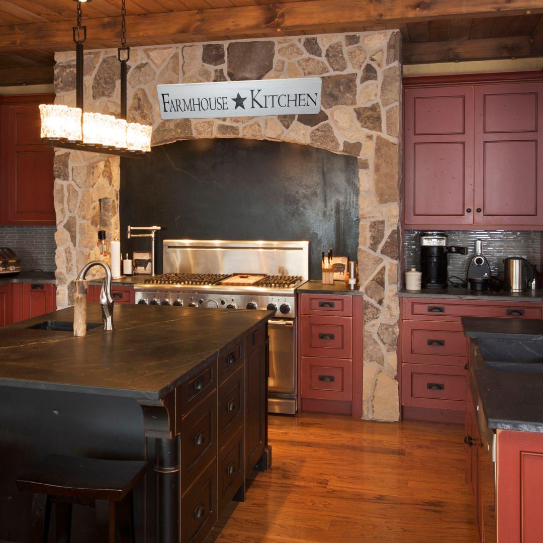 Distressed Farmhouse Kitchen Sign: Rustic Country Decor (24