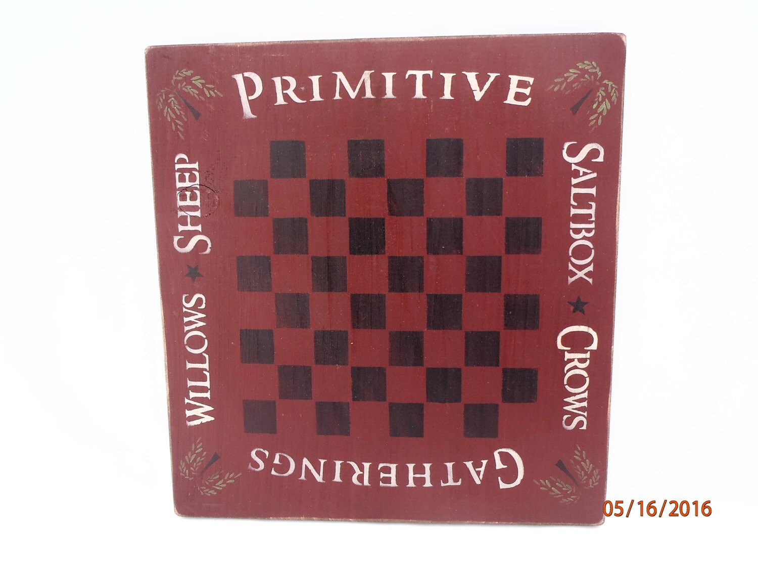 Game Board Primitive Sign Primitive Checkerboard Gatherings | Etsy