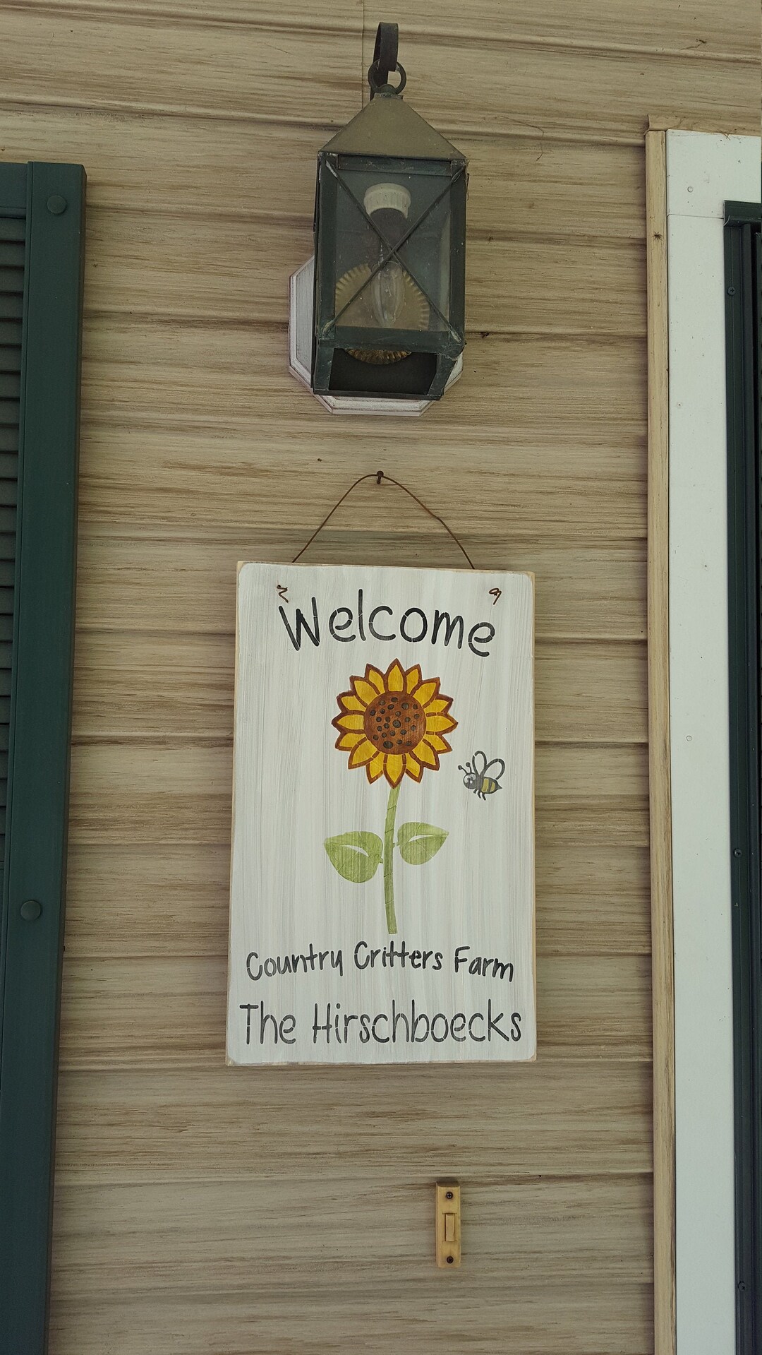 Personalized Sunflower Welcome Sign: Rustic Farmhouse Decor - Etsy