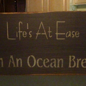 Ocean Sign Beach Sign Summer Sign Beach House Sign Cottage Sign Wood ...