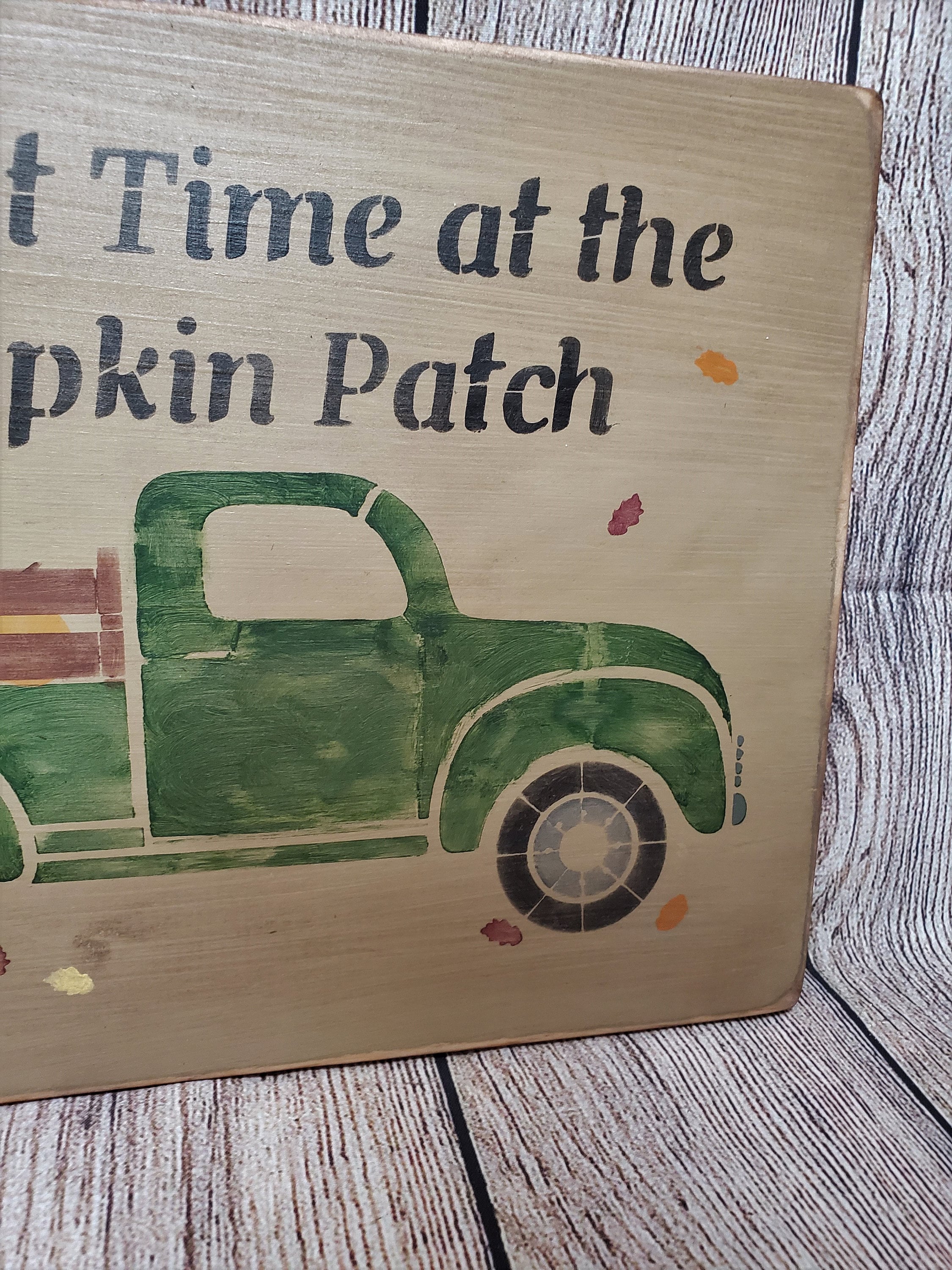 Pumpkin Patch Wood Sign: Antique Truck, Harvest Time Fall Decor - Etsy