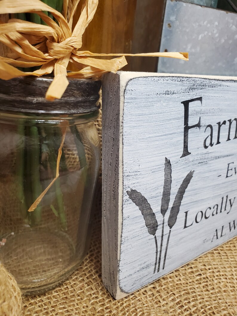 Farmers Market Locally Grown Produce Fresh Vintage Sign - Etsy