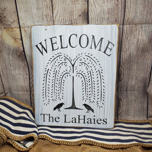 Weeping Willow Sign - Etsy