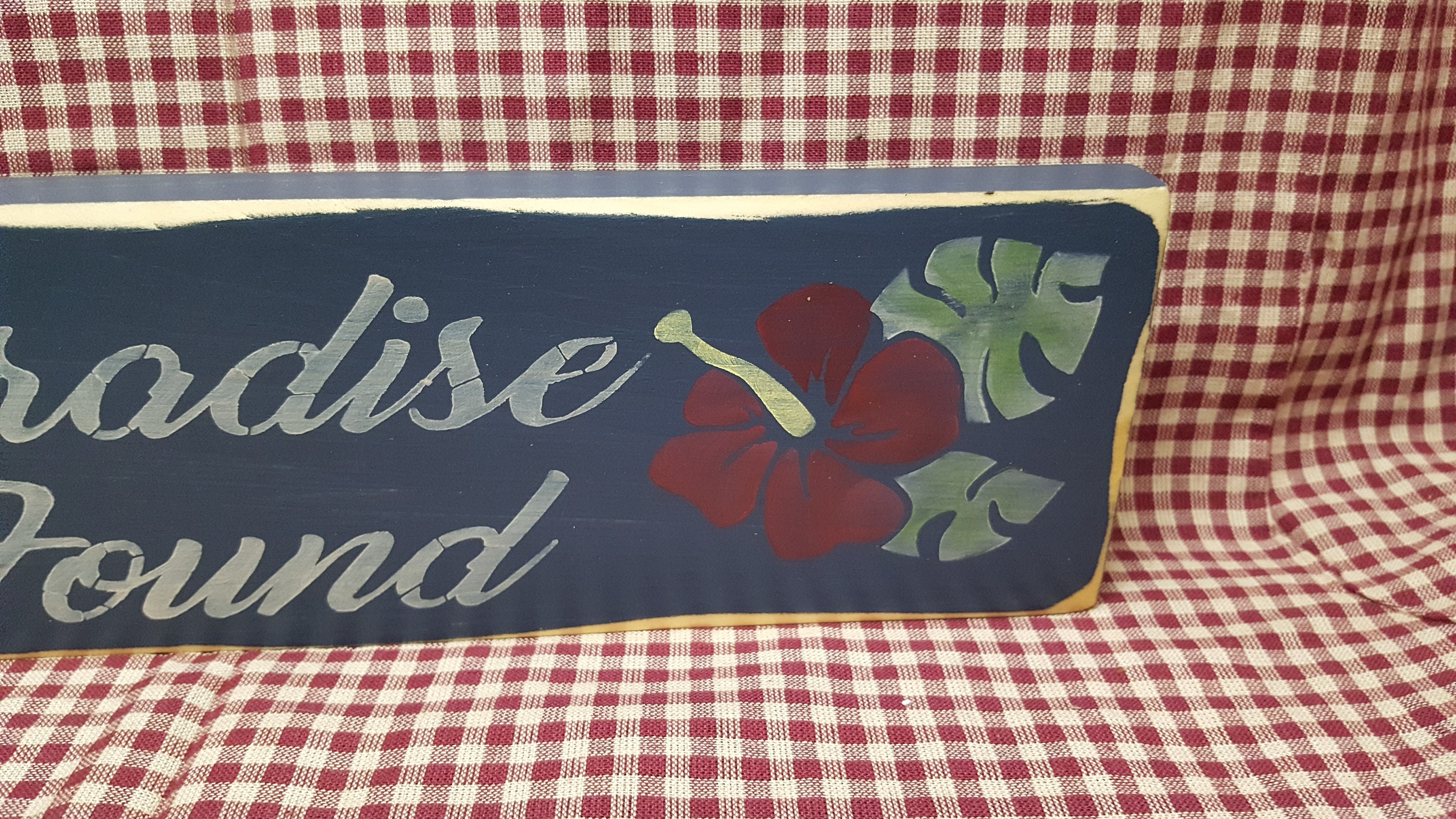 Paradise Found Pool Sign Hibiscus Summer Warm Home Decor | Etsy