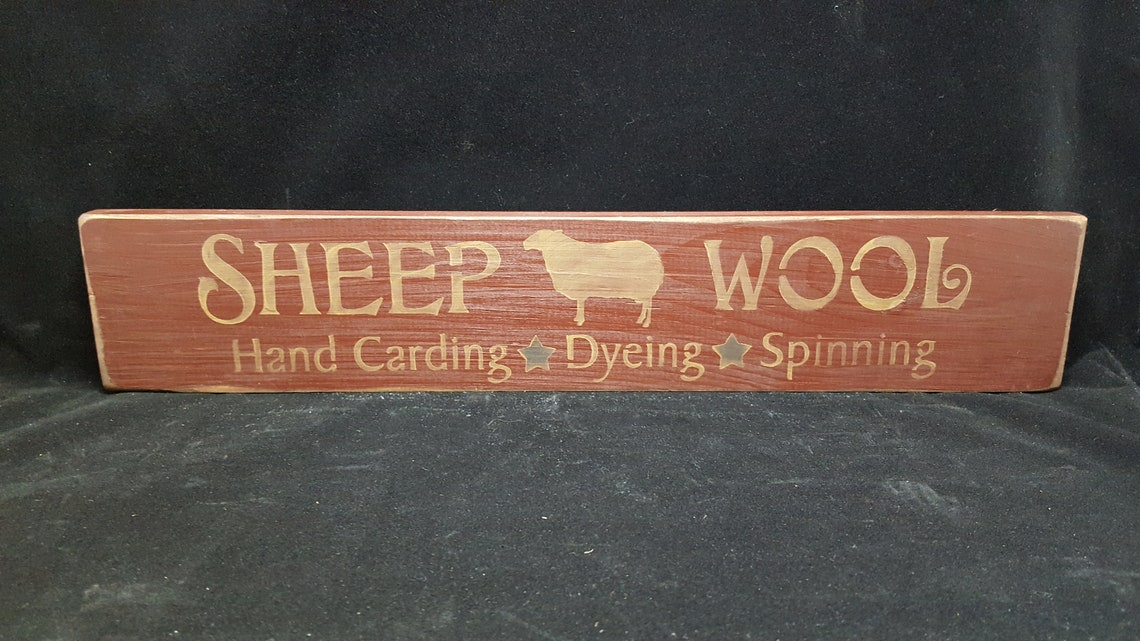 Sheep Wool Sheep Primitive Signs Farmhouse Home Decor | Etsy