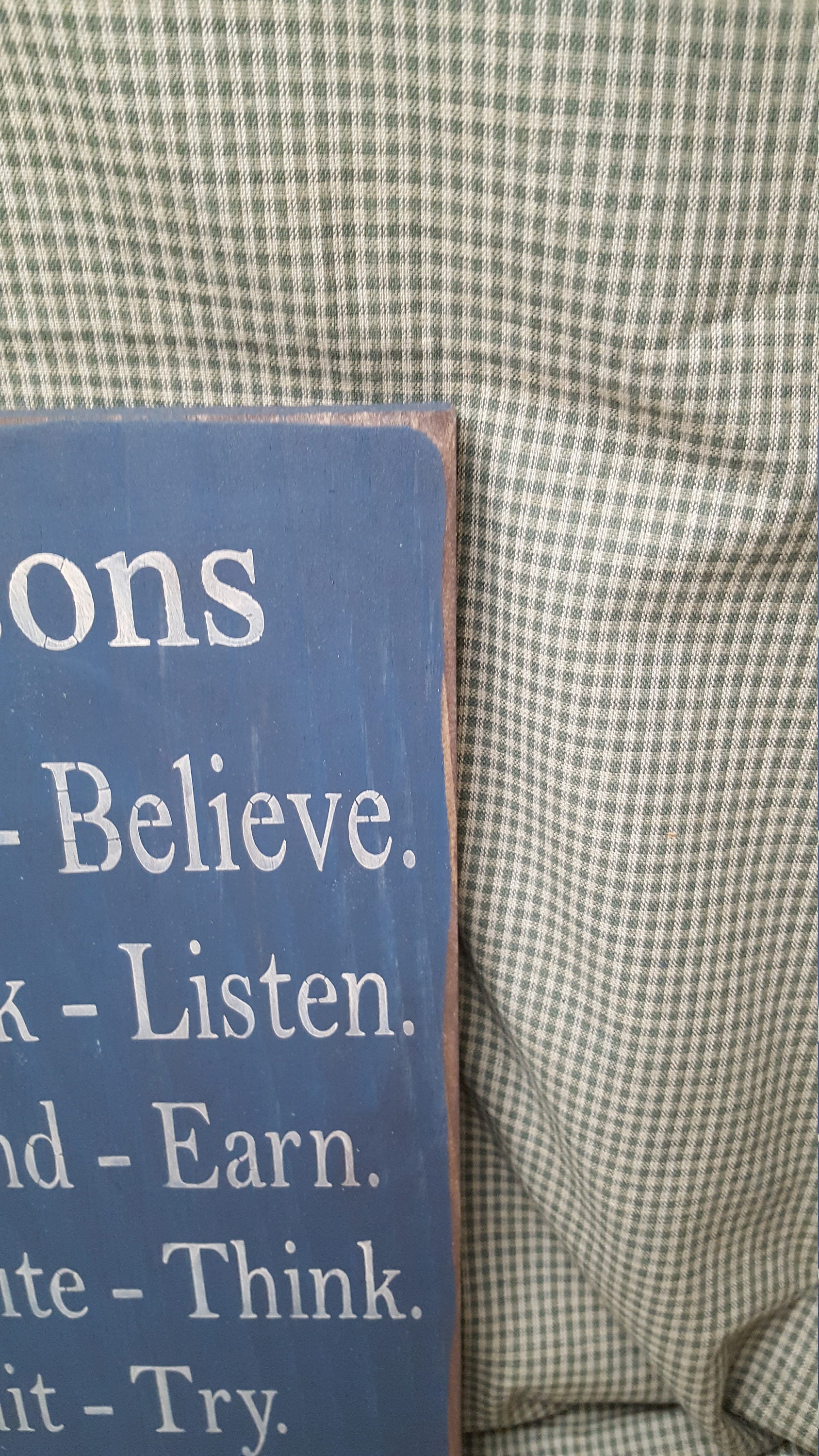 Life Lessons Wood Sign: Inspirational Rustic Decor - Etsy