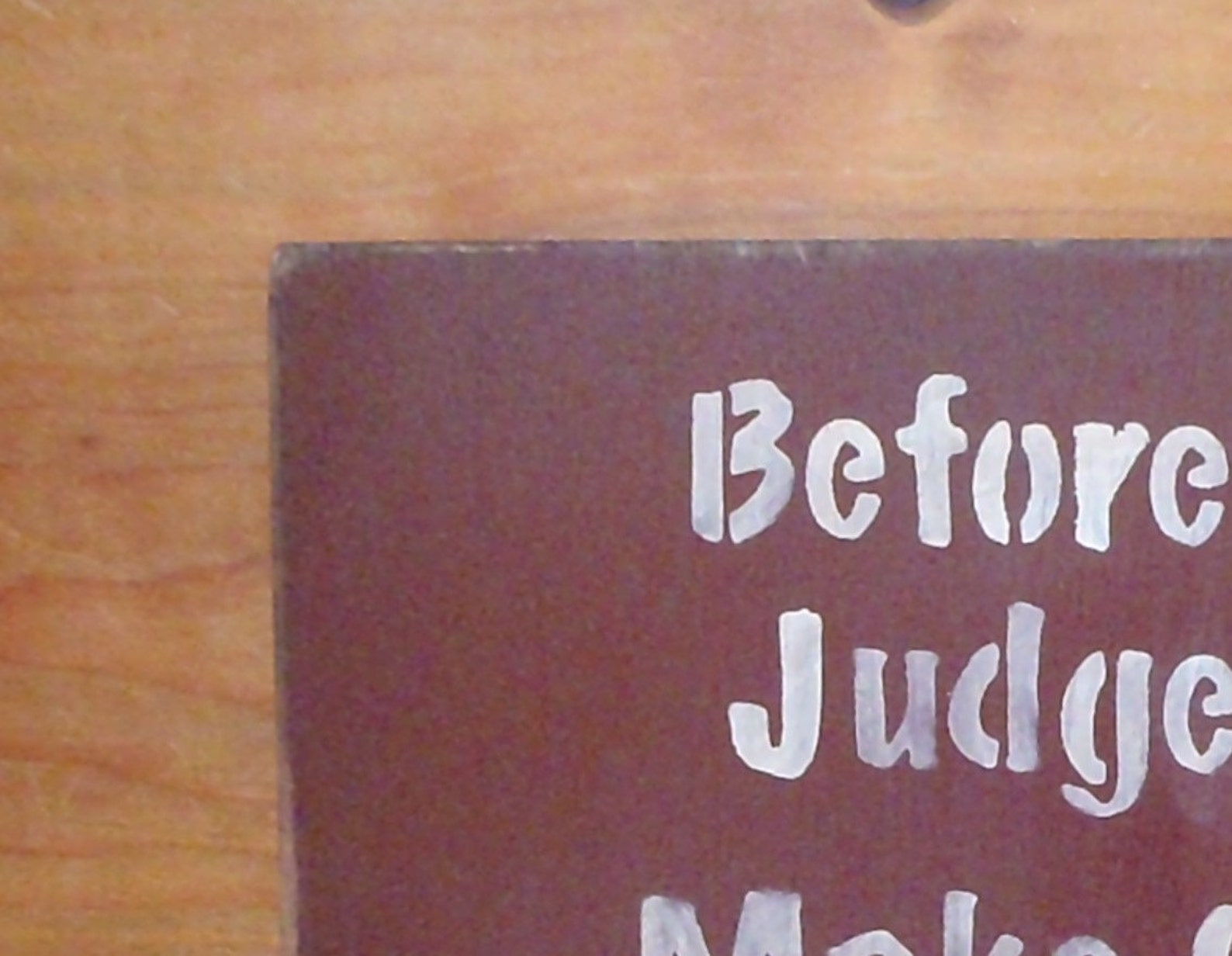 Funny Wood Sign: Before You Judge Me, Distressed Home Decor (11.5" X 10 ...
