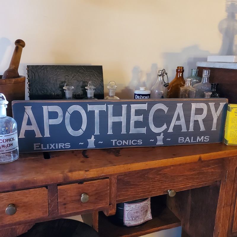 Apothecary Sign - Etsy